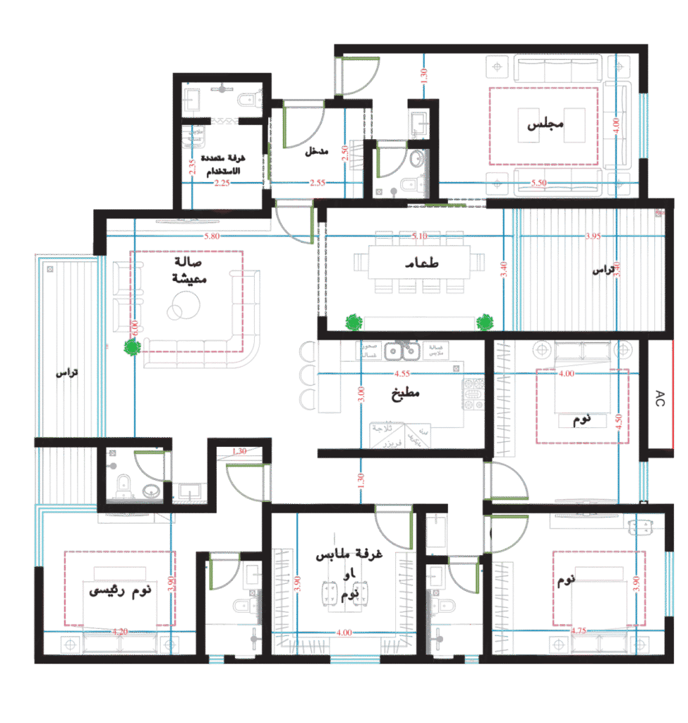 نموذج شقة – رسوخ مطورون عمرانيون
